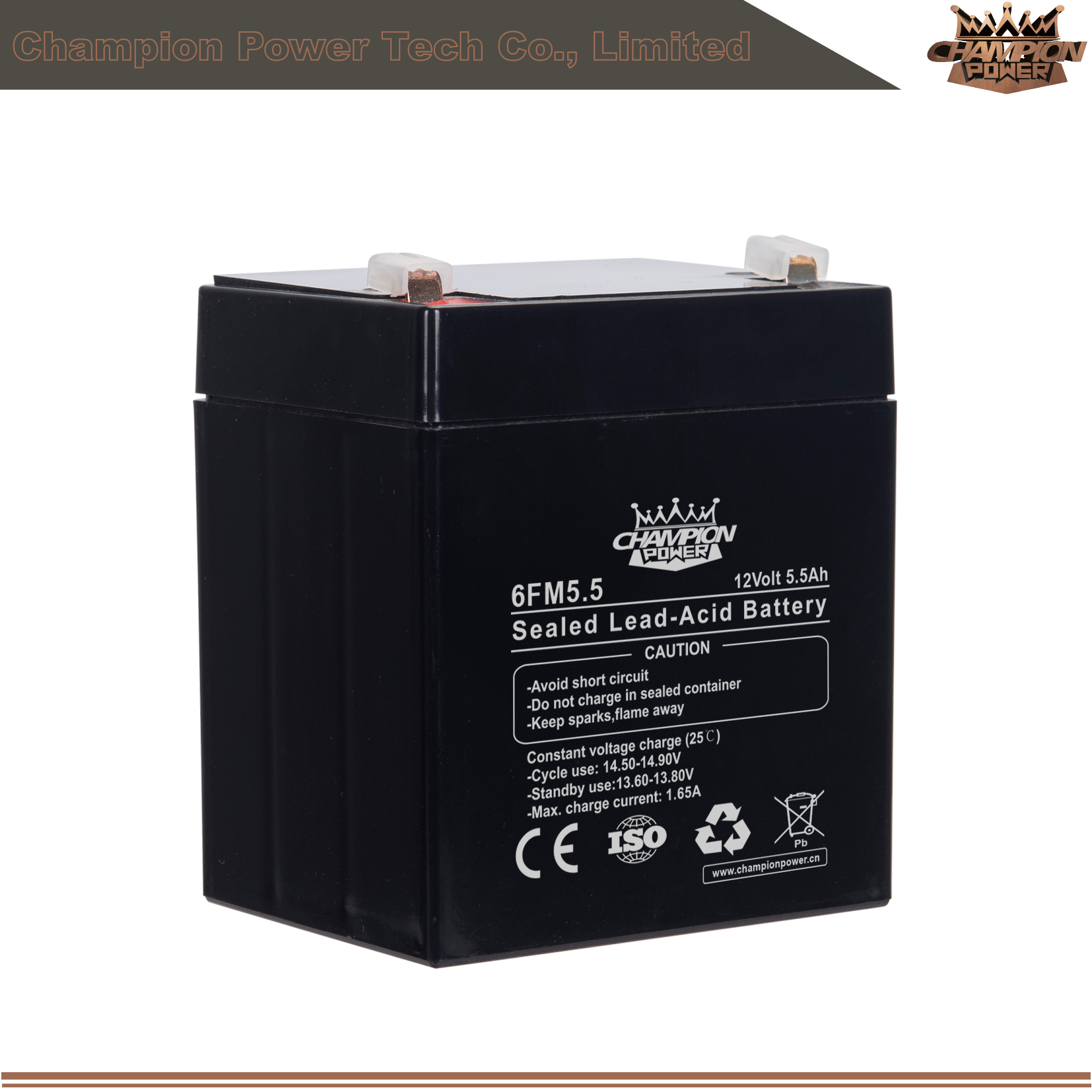 6FM5.5 12V5.5Ah AGM Battery - Buy VRLA AGM Batteries, High Rate ...